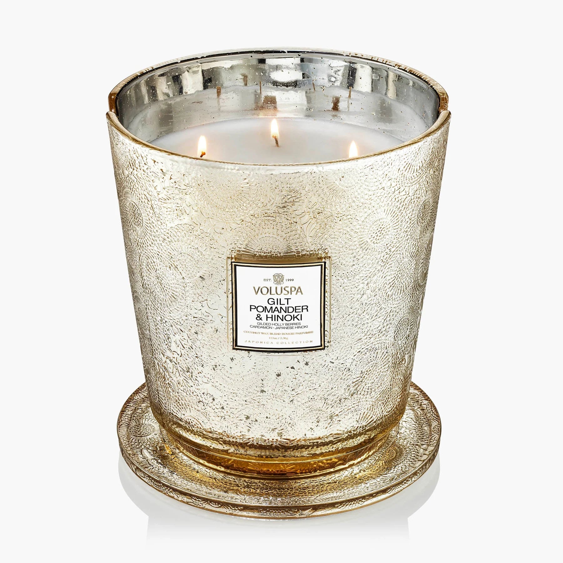 Gilt Pomander Hearth 5 Wick